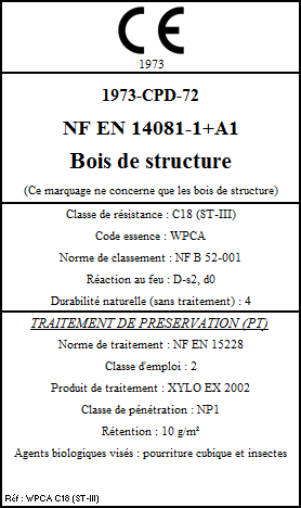 Certification et marquages - Fiches techniques - scierie Gaiffe, bois des